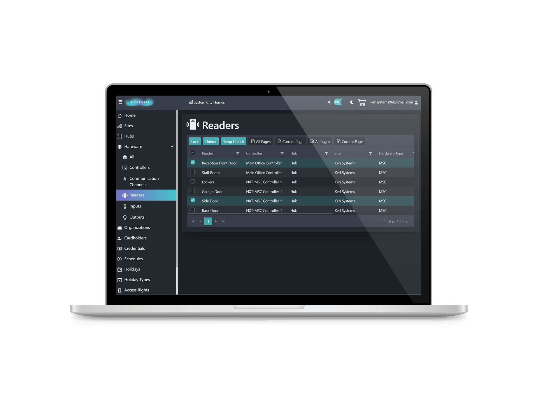 Cloud Based Access Control - Borealis - Keri Systems